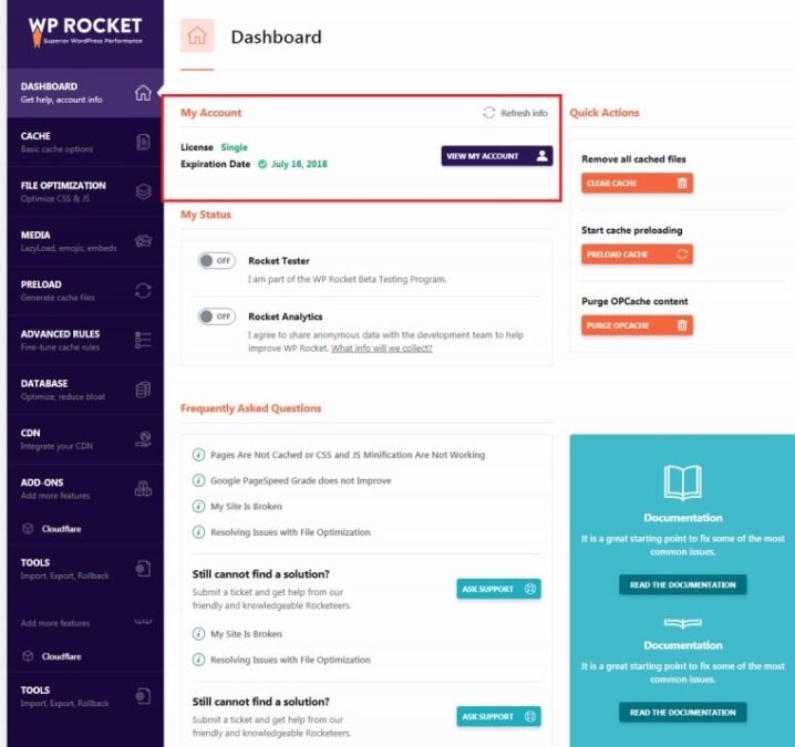 WP Rocket - Best Cache Plugin To Speed up WordPress 2020 - DroidCops